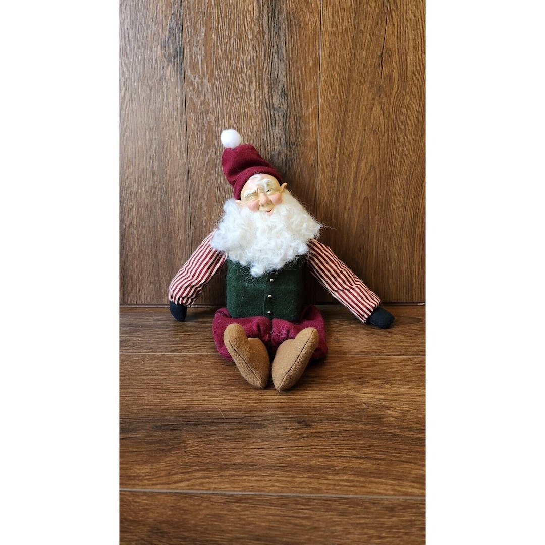 1996 Vintage Winking Elf Figurine Santa Christmas Decor - Etsy