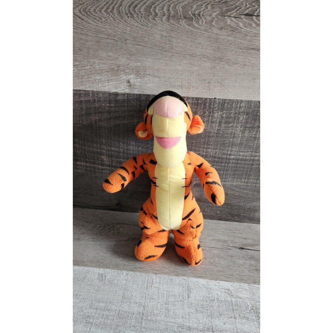 Vintage 10 Tigger Winnie the Pooh Baby Rattle Plush Stuffed Animal Toy ...