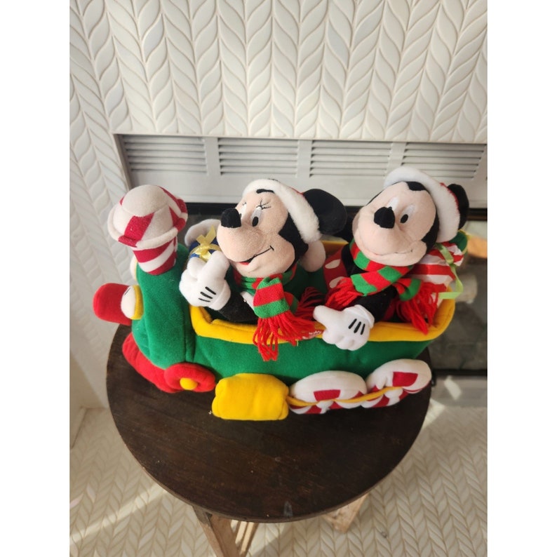 Mickey Mouse Singing Disney Candy Cane Christmas Train 2000 - Etsy