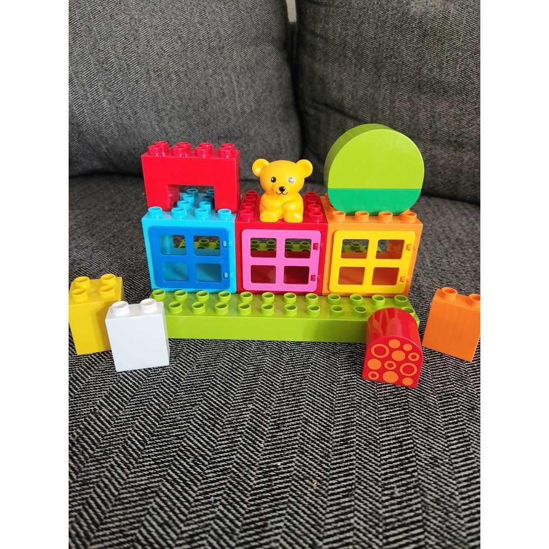 LEGO Duplo Toddler Build and Play Cubes 10553 Teddy Bear - Retired - Etsy