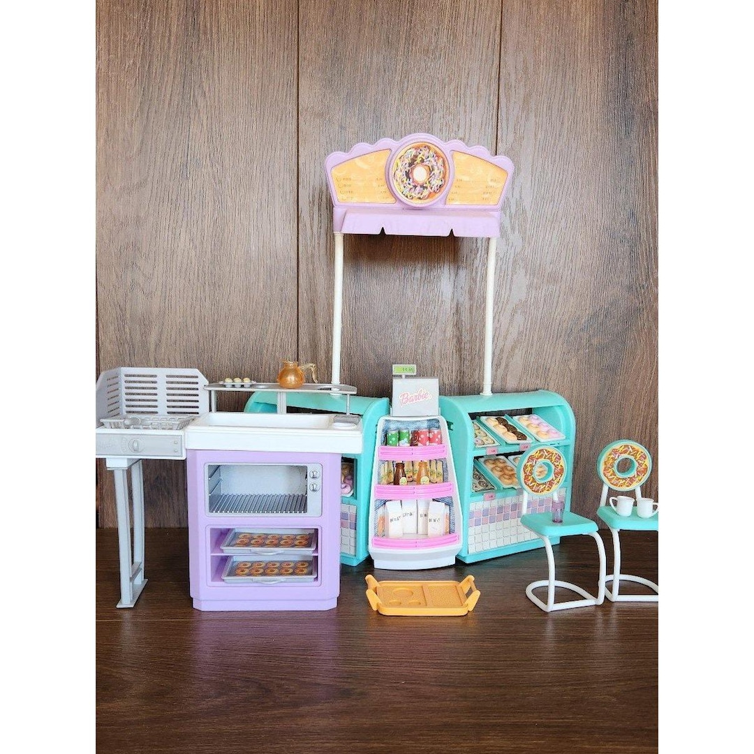 Vintage 2002 Mattel Barbie Donut Shop #47899 Bakery Doll Play Set - Etsy