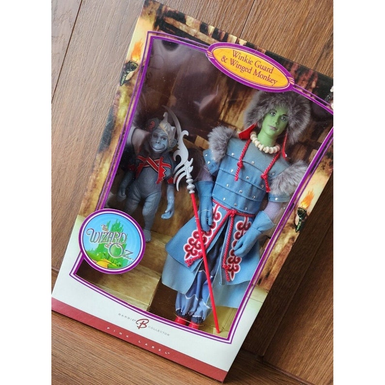 Wizard of Oz Ken Winkie Guard & Winged Monkey 2006 Barbie Doll Pink ...