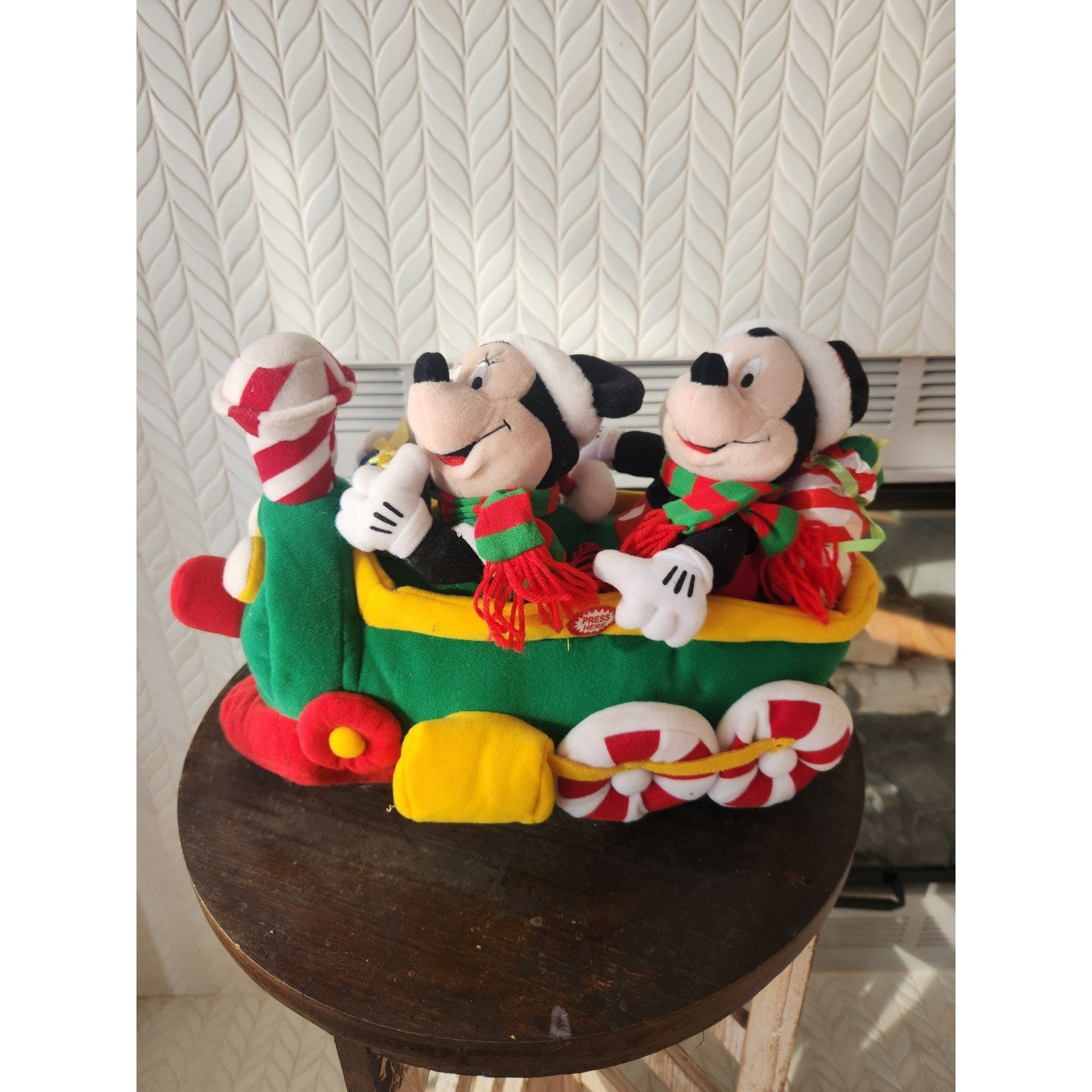 Mickey Mouse Singing Disney Candy Cane Christmas Train 2000 - Etsy