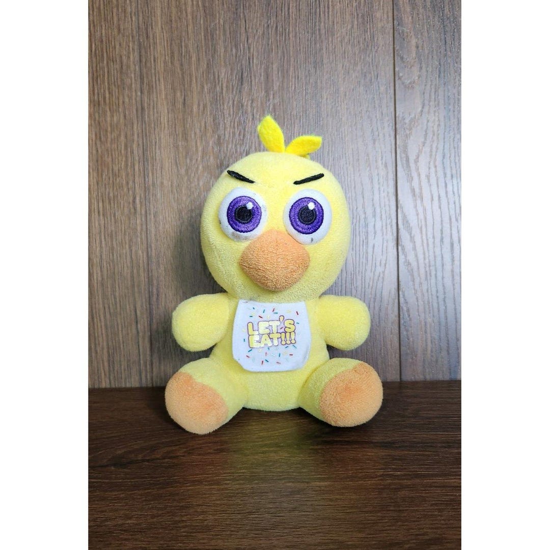 Funko FNAF Chica Plush Five Nights at Freddys Let's Eat Bib Yellow Toy ...