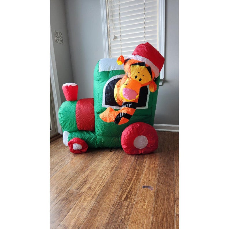 Disney Winnie the Pooh Tigger Train Christmas Inflatable Blow up ...