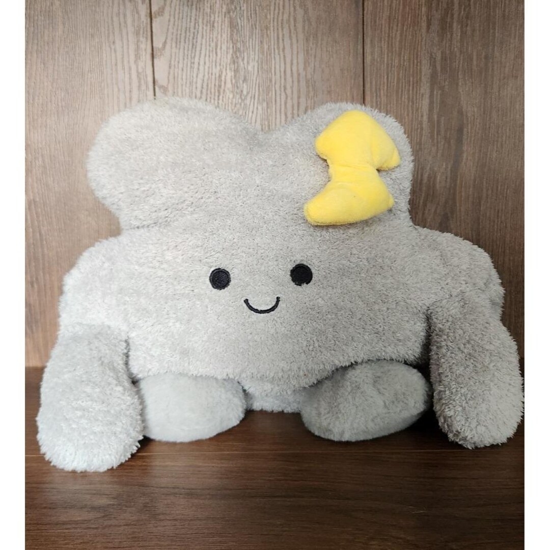 Bum Bumz Sam Storm Cloud 7.5" Inches Beanbag Plush Weather Bumz Gray ...