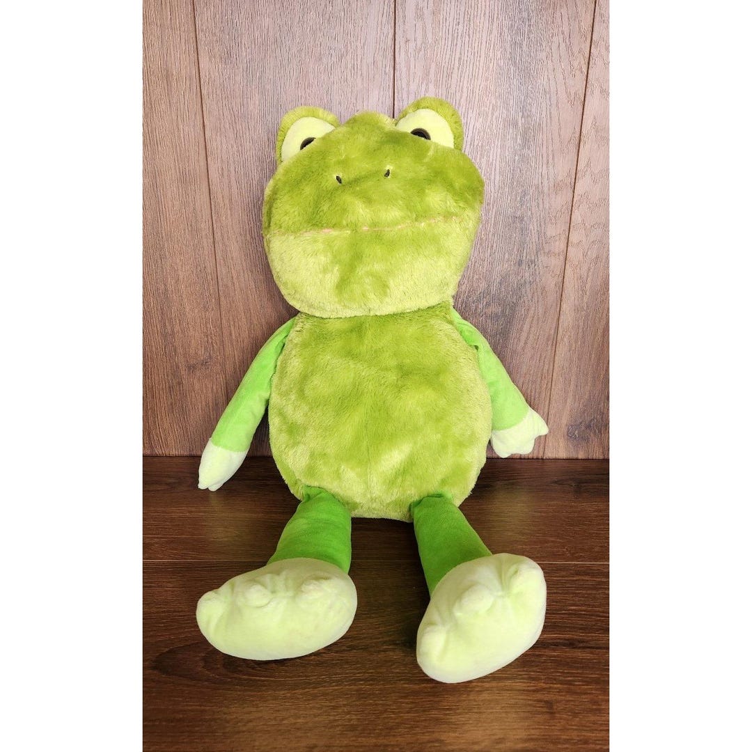 Kellytoy Baby Soft Green Frog Plush Stuffed Animal Toy - Etsy
