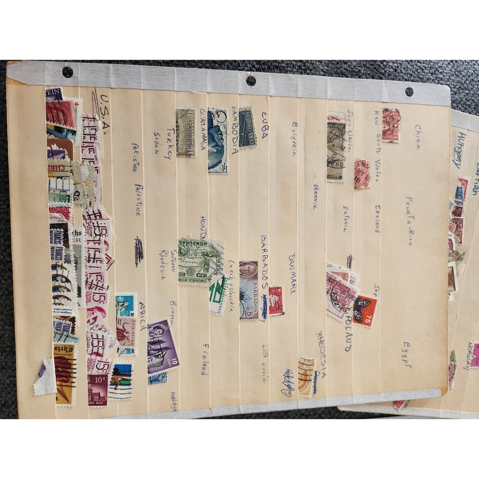 Stamps From Around the World- Postage Stamp Personal Collection - Etsy UK