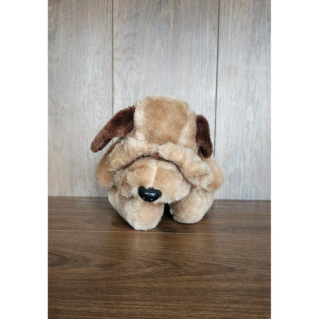 Vintage Plush Puppy 1986 Raffoler Brown Stuffed Animal Toy 80s Droopy ...