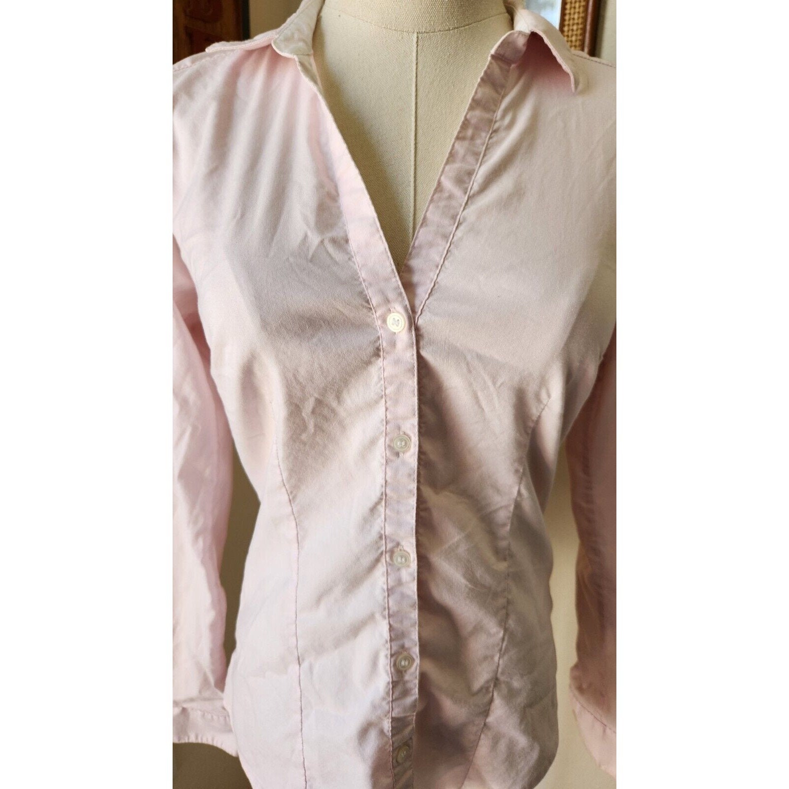 Vintage H&M Light Pink Button Blouse Light Academia Professional Top - Etsy