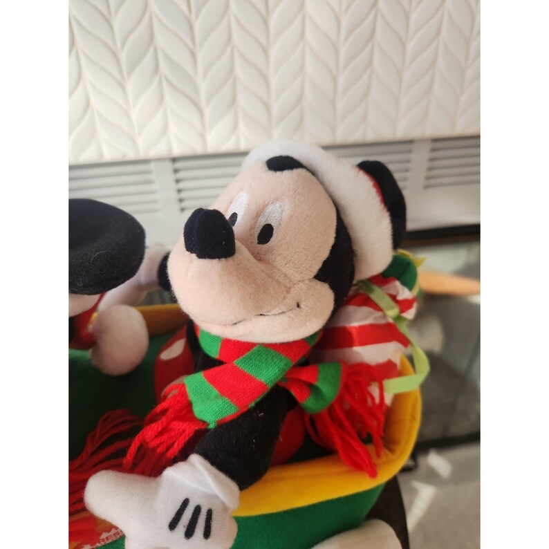 Mickey Mouse Singing Disney Candy Cane Christmas Train 2000 - Etsy