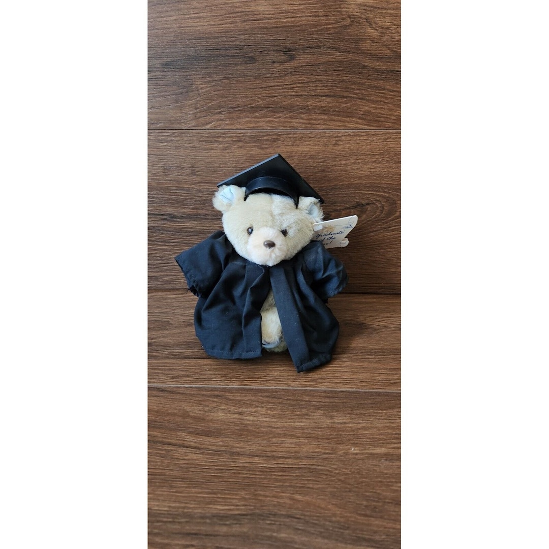 Vintage Gibson Greetings Graduation Graduate Bear School Plush Stuffed ...