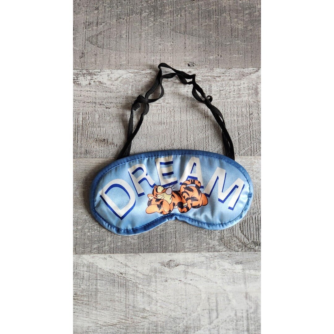 Vintage Disney Winnie the Pooh Tigger Silk Eye Sleep Mask Collectible ...