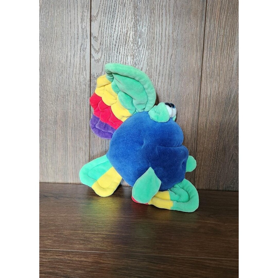Funny Friends Jennifer Mazur Blue Red Green Fish 12" Plush Stuffed ...