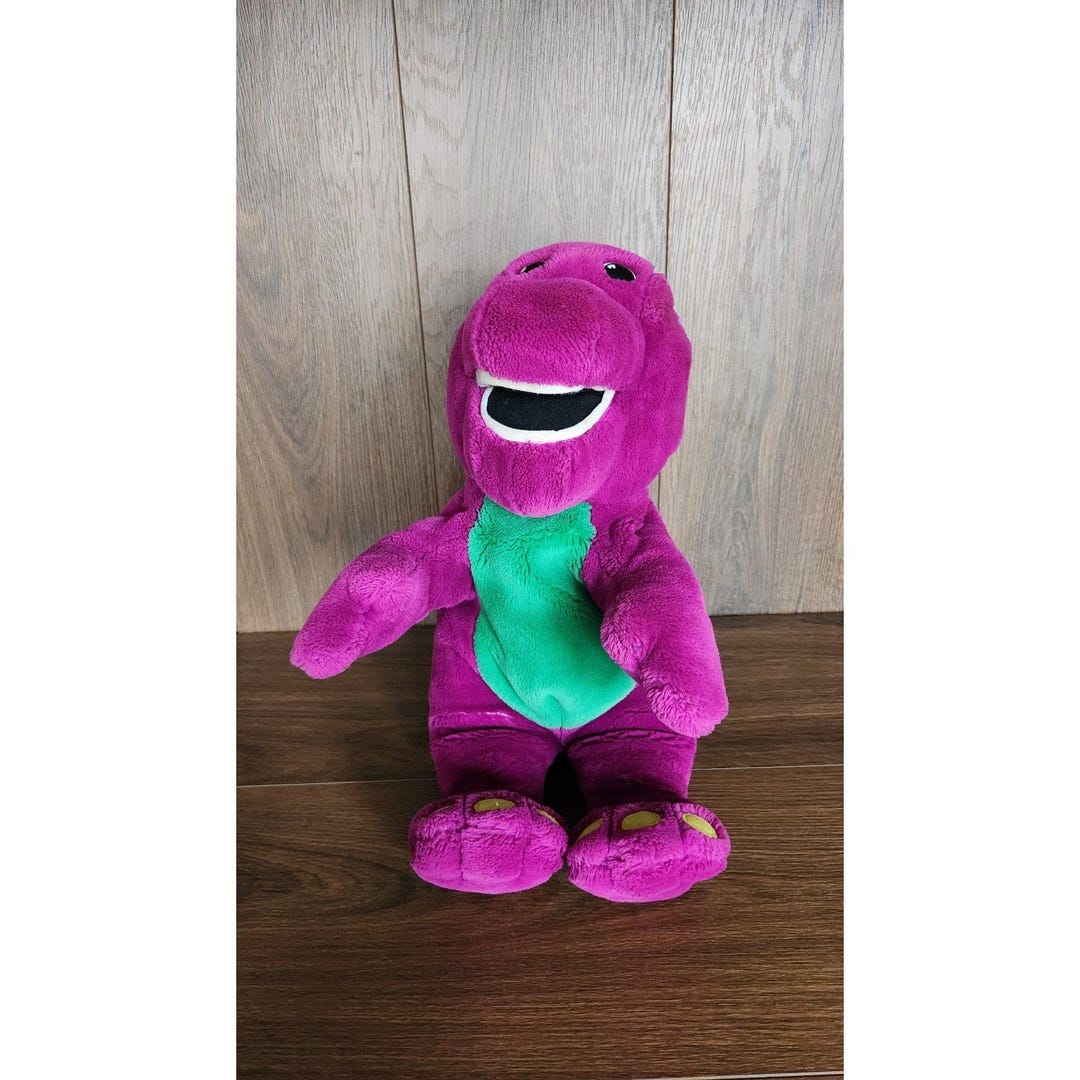 Vintage 1997 Actimates Barney Microsoft Talking Singing Interactive ...