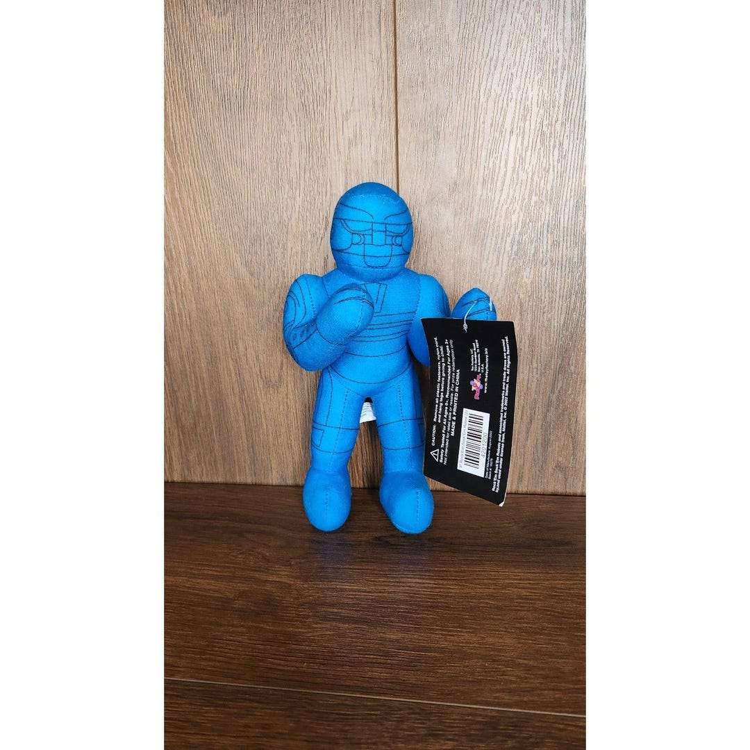 Blue Bomber Rock 'em Sock 'em Robot Plush Stuffed Animal Toy - Etsy