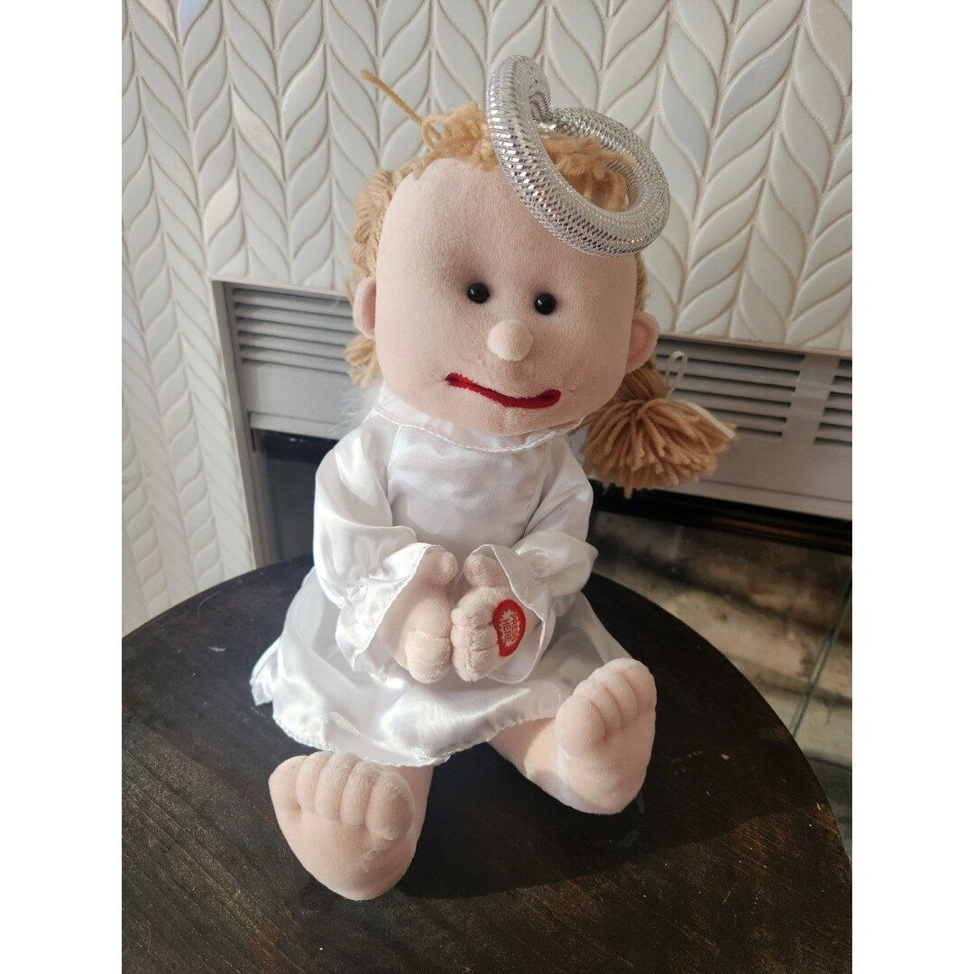 Always Fun Animated Angel Mouth and Head Moves Sings Silent Night ...