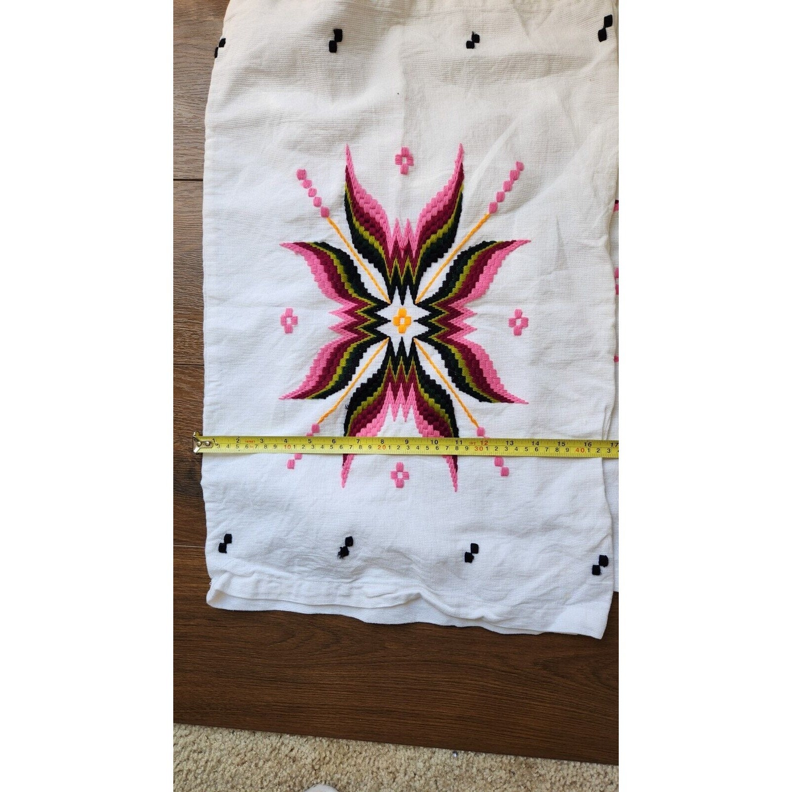 Authentic Mexican Tenango Hand Embroidered Otomi Art Pillow Case Covers ...