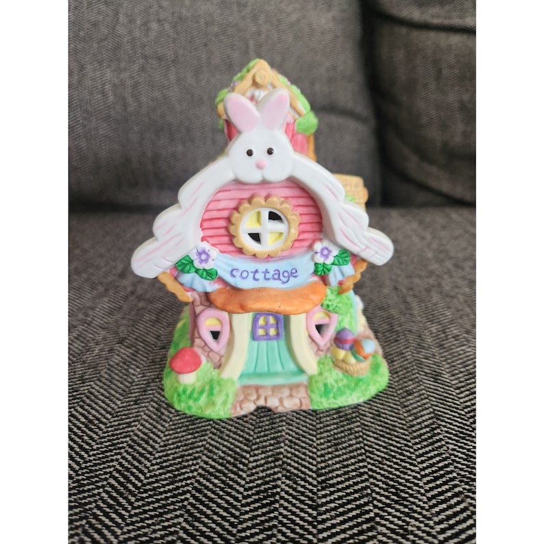Vintage Cottontale Cottages Cottage House Easter Village Bunnies Spring ...