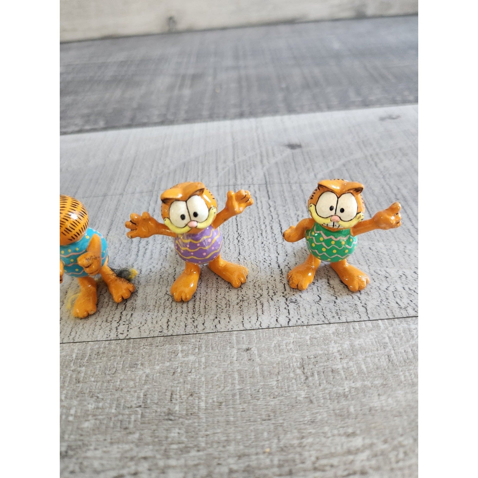 Vintage PVC Garfield Cake Topper Easter Egg Plastic Toys - Etsy