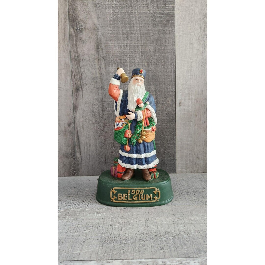 Santa Clause Porcelain Figure Belgium 1900 Grandeur Noel Santa of the ...