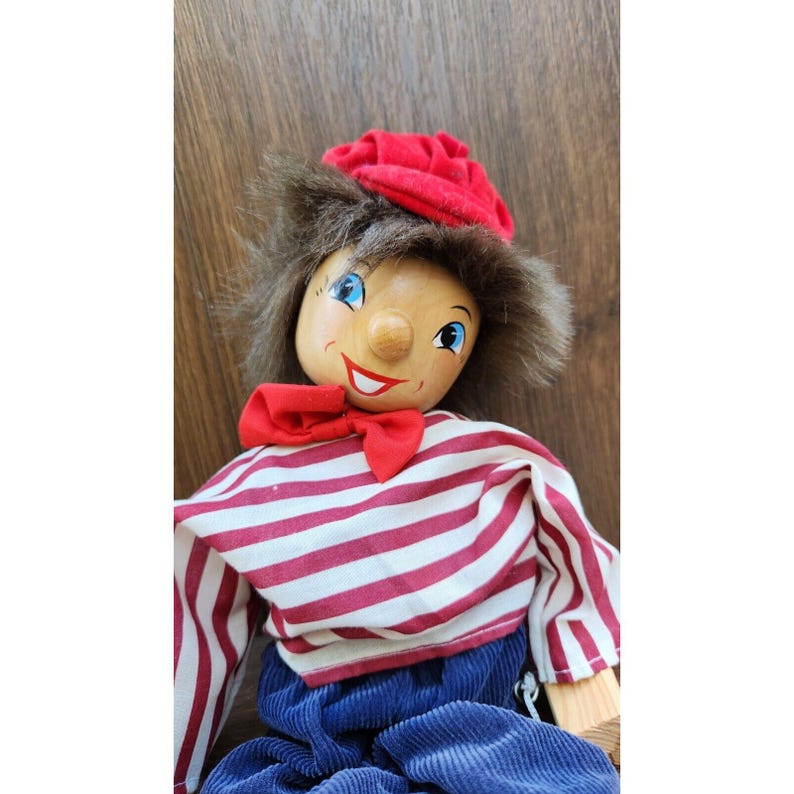 Vintage String Wooden Puppet French Marionette Juggler Toy Doll - Etsy