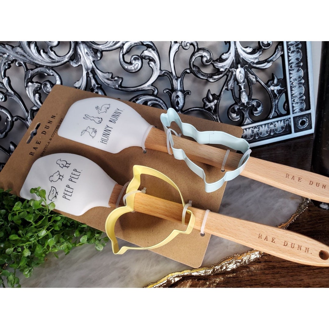 Rae Dunn 2 Piece Easter Spatula Set Hunny Bunny and Peep Peep - Etsy