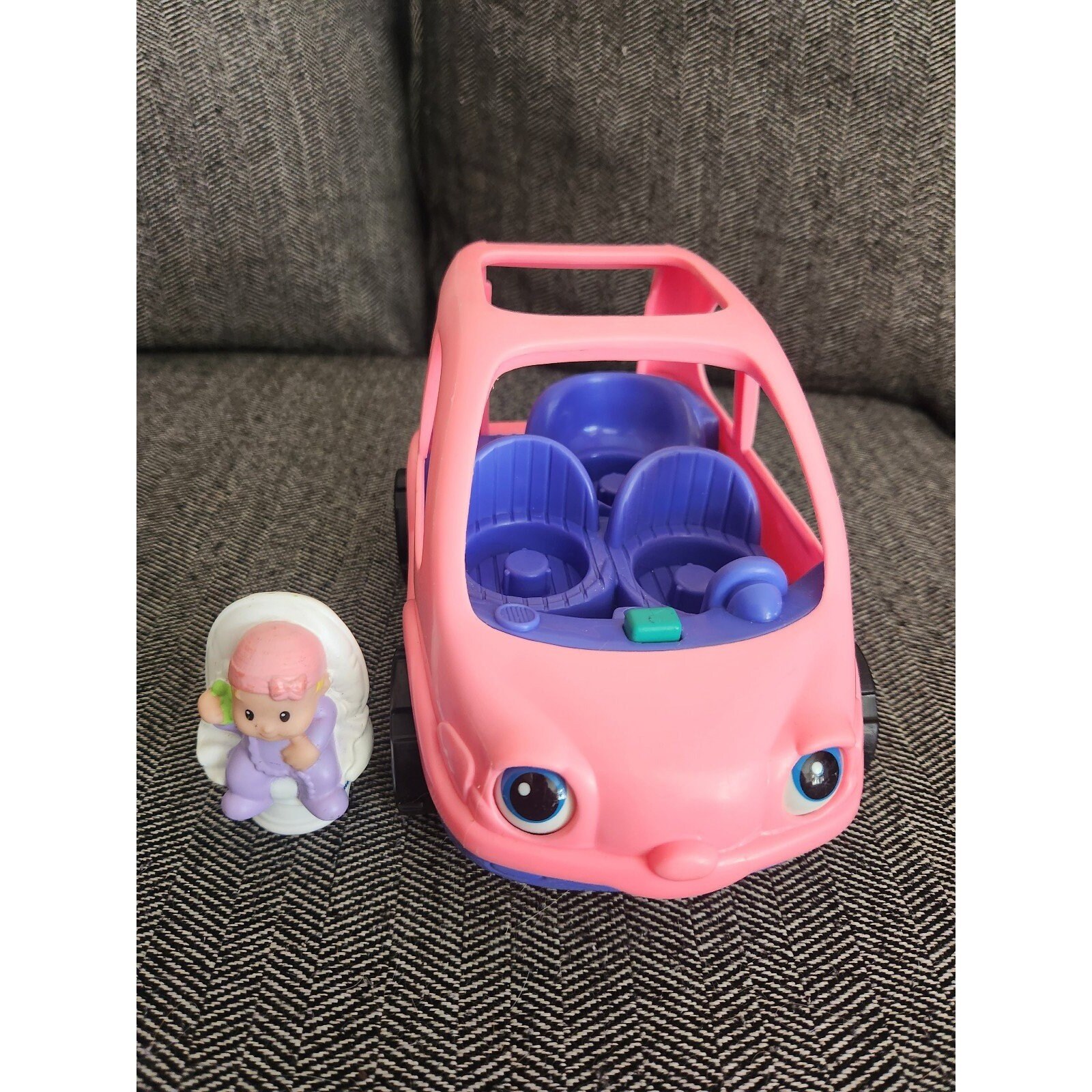 Fisher Price Little People Pink Car With Baby Figure - Etsy