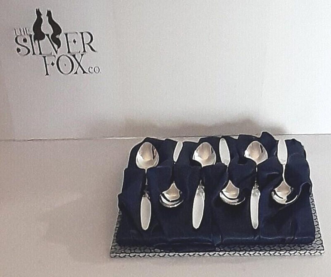 Vintage 'grosvenor' CHRISTINE Box Set Silver Plated Demitasse/espresso ...