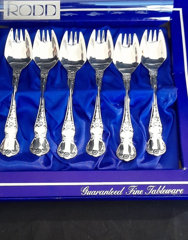 Vintage 'rodd' CAMILLE Set of 6 X Silver Plated buffet Forks/set of 6 ...