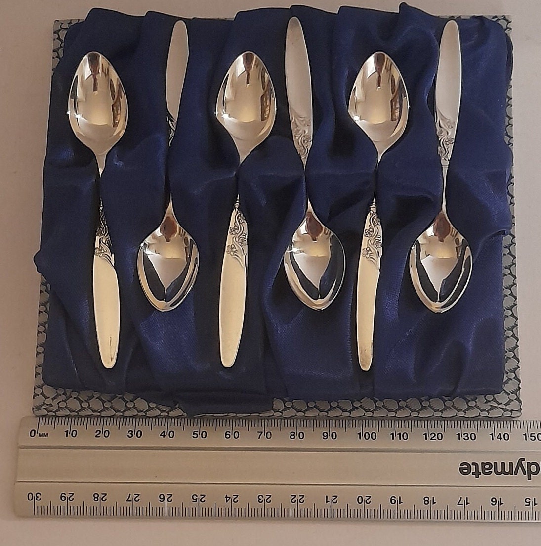 Vintage 'grosvenor' CHRISTINE Box Set Silver Plated Demitasse/espresso ...
