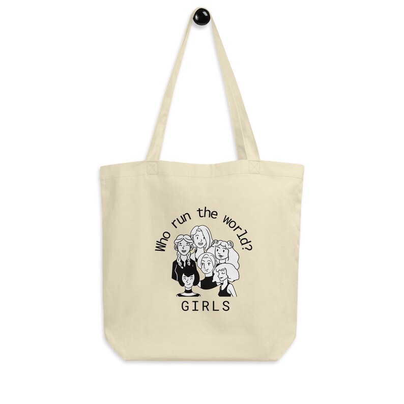 Feminist Tote Bag, Girls Run the World Tote, Cute Christmas Gift, Tote ...