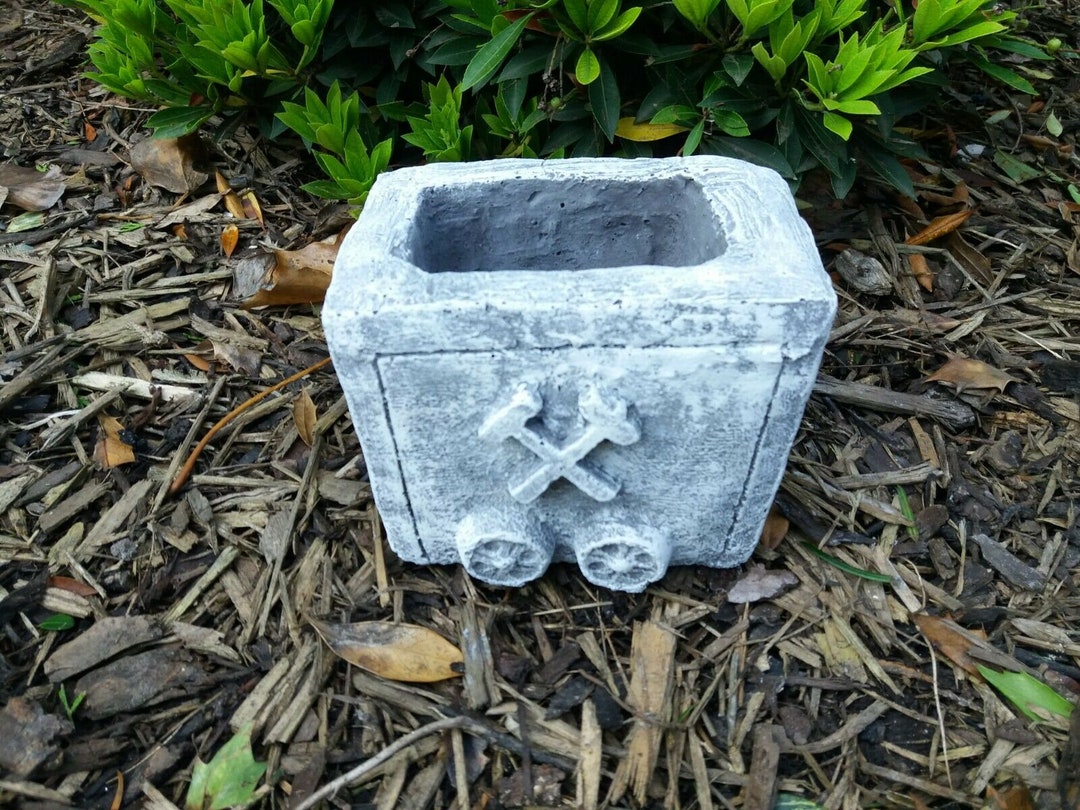 Lore Plant Pot Made of Solid Cast Stone Mining Ruhrpott Frost-proof ...