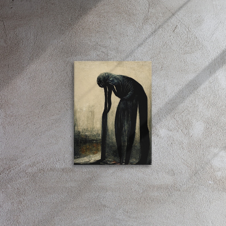 Dark Art Disturbing Art Large Wall Decor Horror Gifts Goth - Etsy