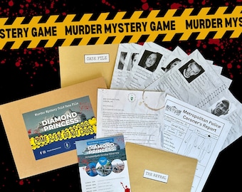 Printable Cold Case File Unsolved Murder Mystery Party Game Detective ...