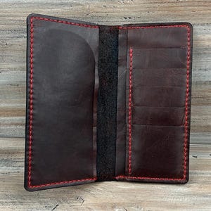 Perfect Gift. Hand Tooled Leather Roper Reaper Wallet. Hermann Oak Full ...