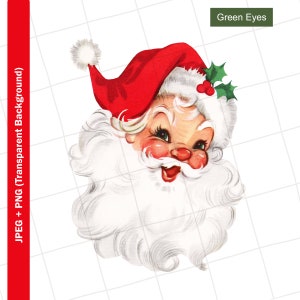 Vintage Clipart | Red Santa Claus, Christmas Greeting Card, Graphic ...