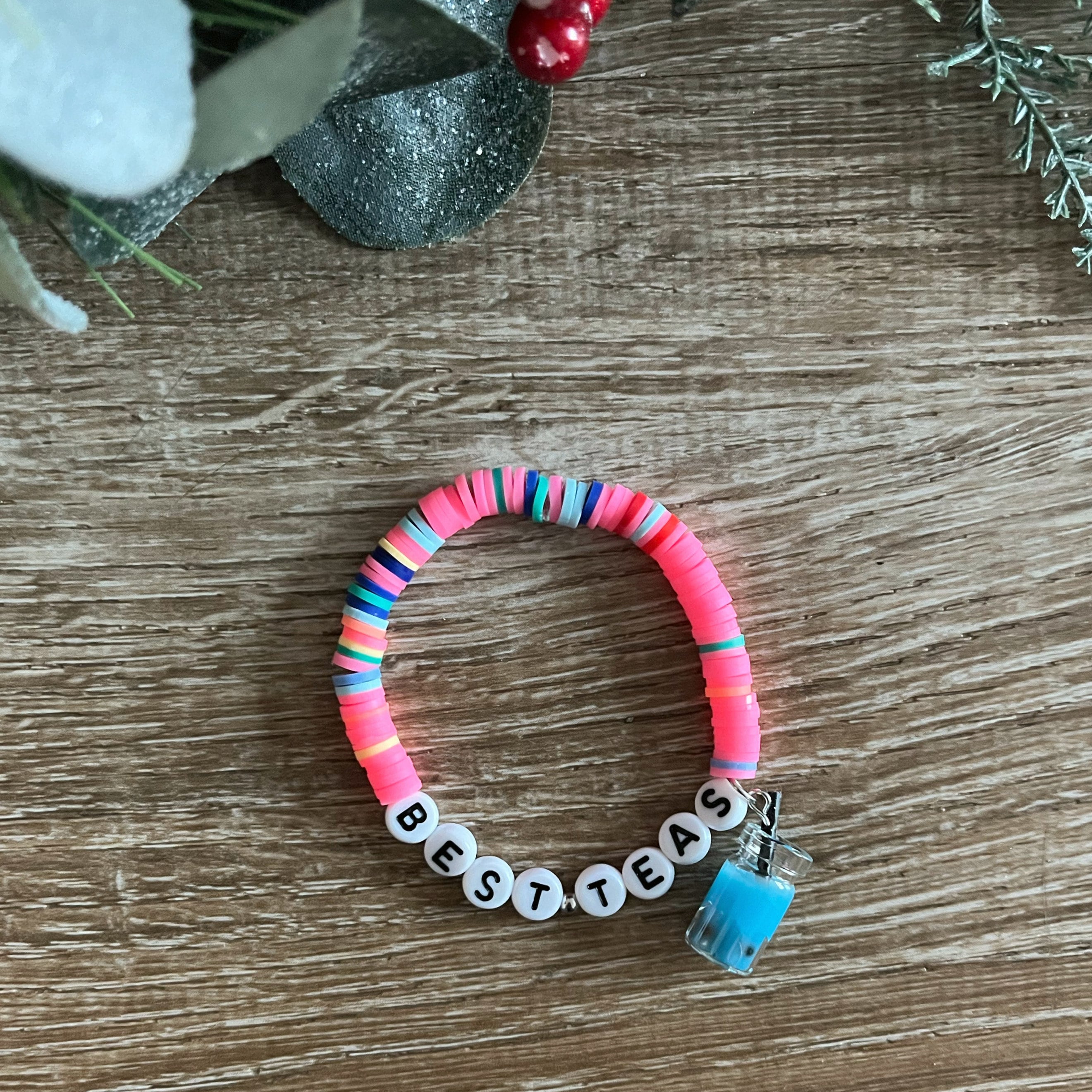 Best Friends Heishi Bracelet Set. Boba Tea. Bubble Tea. Customizable ...