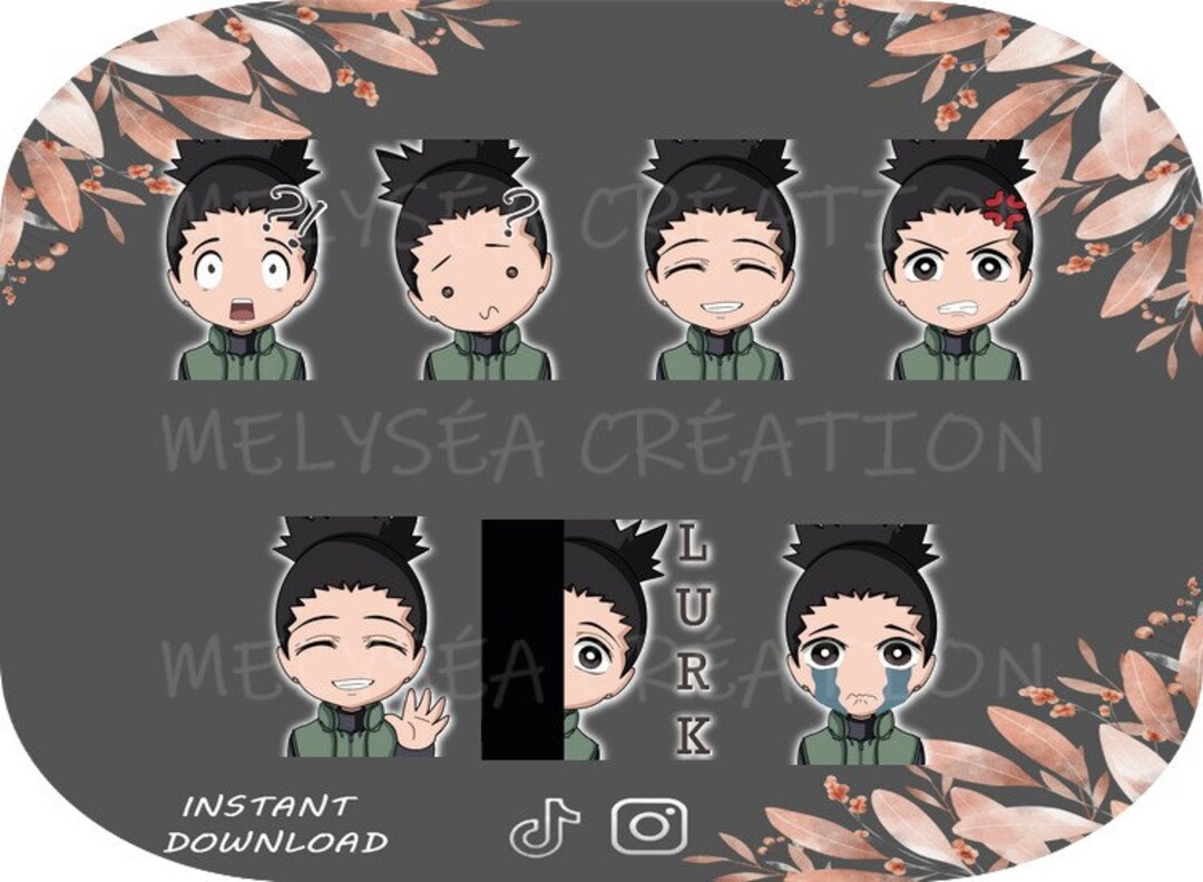 Anime Chibi | Twitch Emotes | Sub Emotes | - Etsy