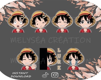 Anime Chibi Twitch Emotes Sub Emotes - Etsy