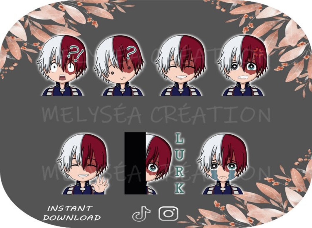 Anime Chibi | Twitch Emotes | Sub Emotes | - Etsy