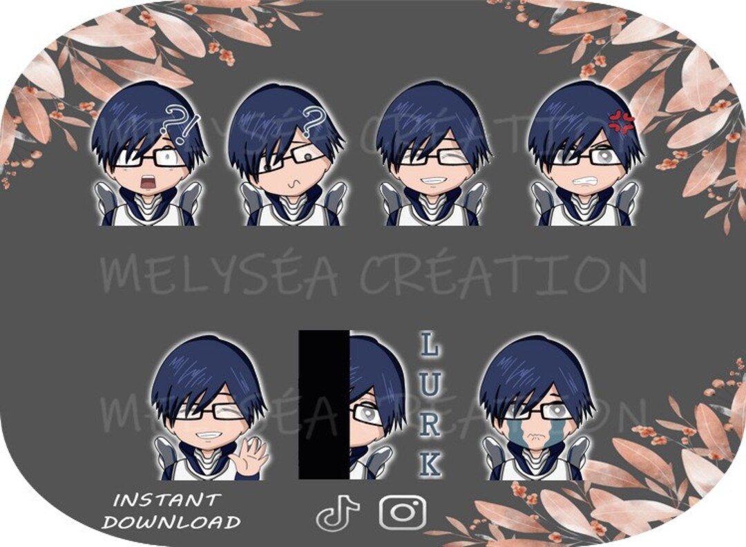 Anime Chibi | Twitch Emotes | Sub Emotes | - Etsy