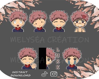 Anime Chibi Twitch Emotes Sub Emotes - Etsy