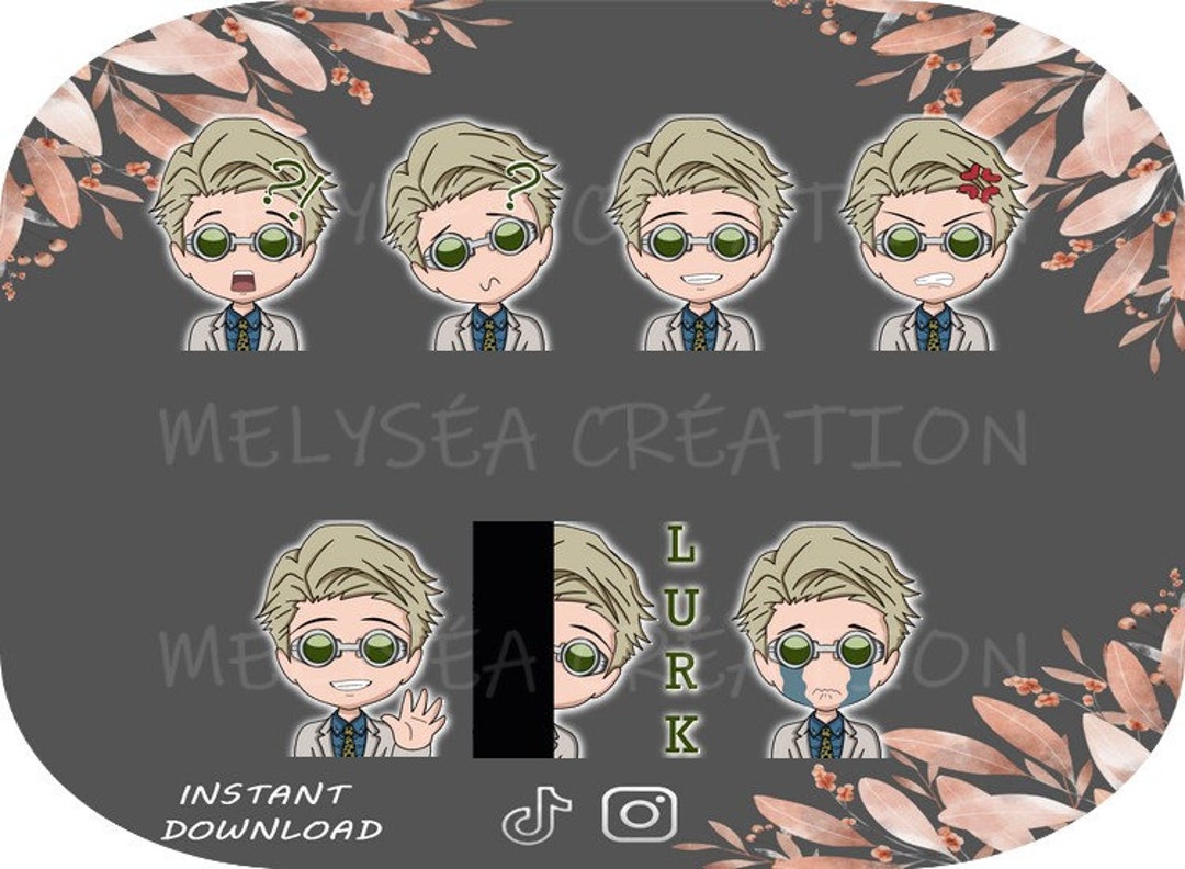Anime Chibi | Twitch Emotes | Sub Emotes | - Etsy