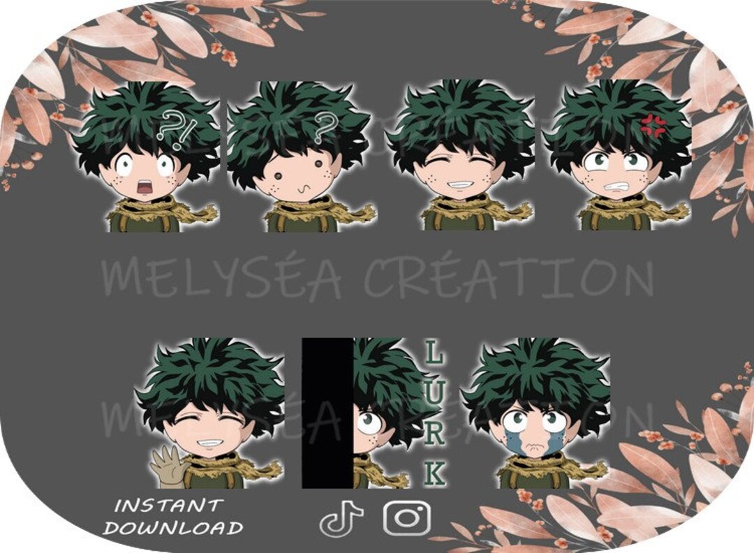 Anime Chibi | Twitch Emotes | Sub Emotes | - Etsy