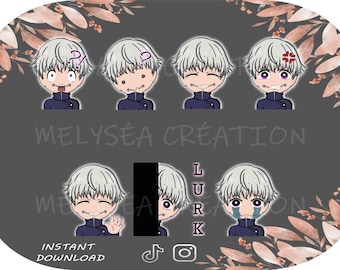 Anime Chibi Twitch Emotes Sub Emotes - Etsy