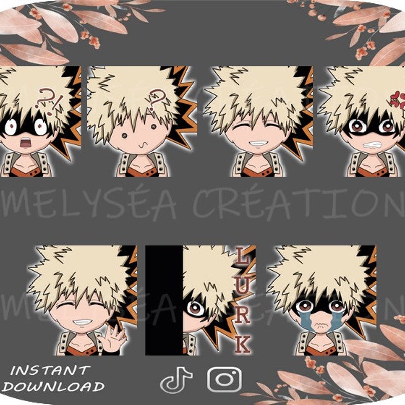 My Hero Academia Twitch Emotes - Etsy