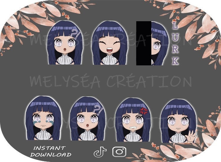 Anime Chibi Twitch Emotes Sub Emotes - Etsy