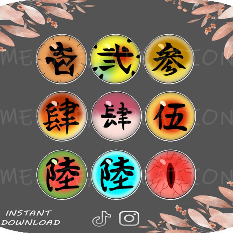 Upper Moons Demon Slayer - Etsy