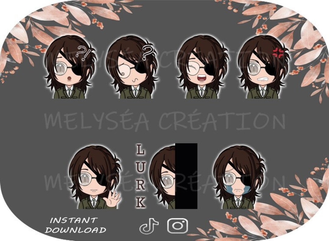 Anime Chibi | Twitch Emotes | Sub Emotes | - Etsy